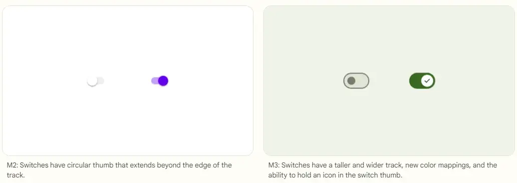 From Material Design to Material You (Material 3).
